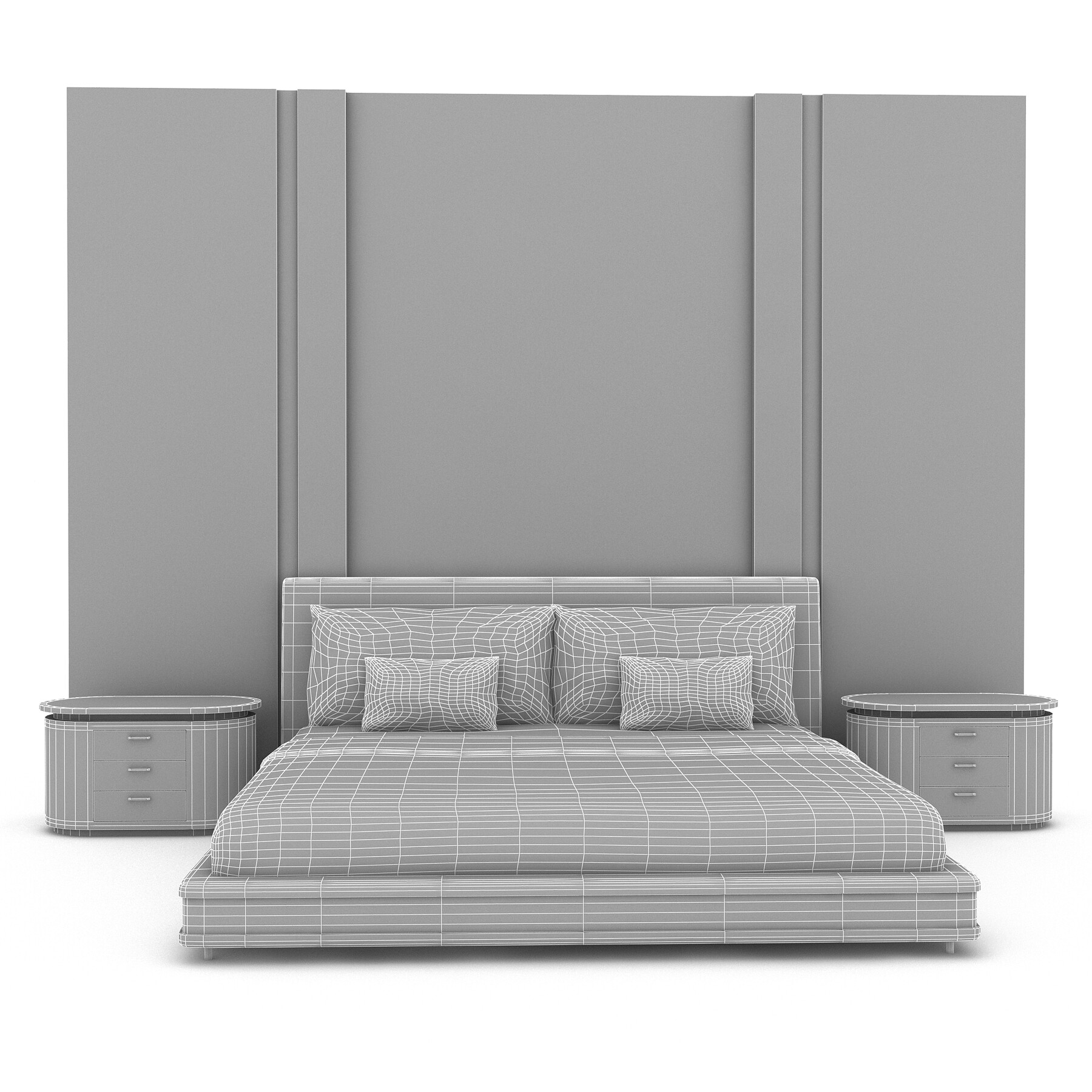 ArtStation - 3d modern bed design 01 | Game Assets