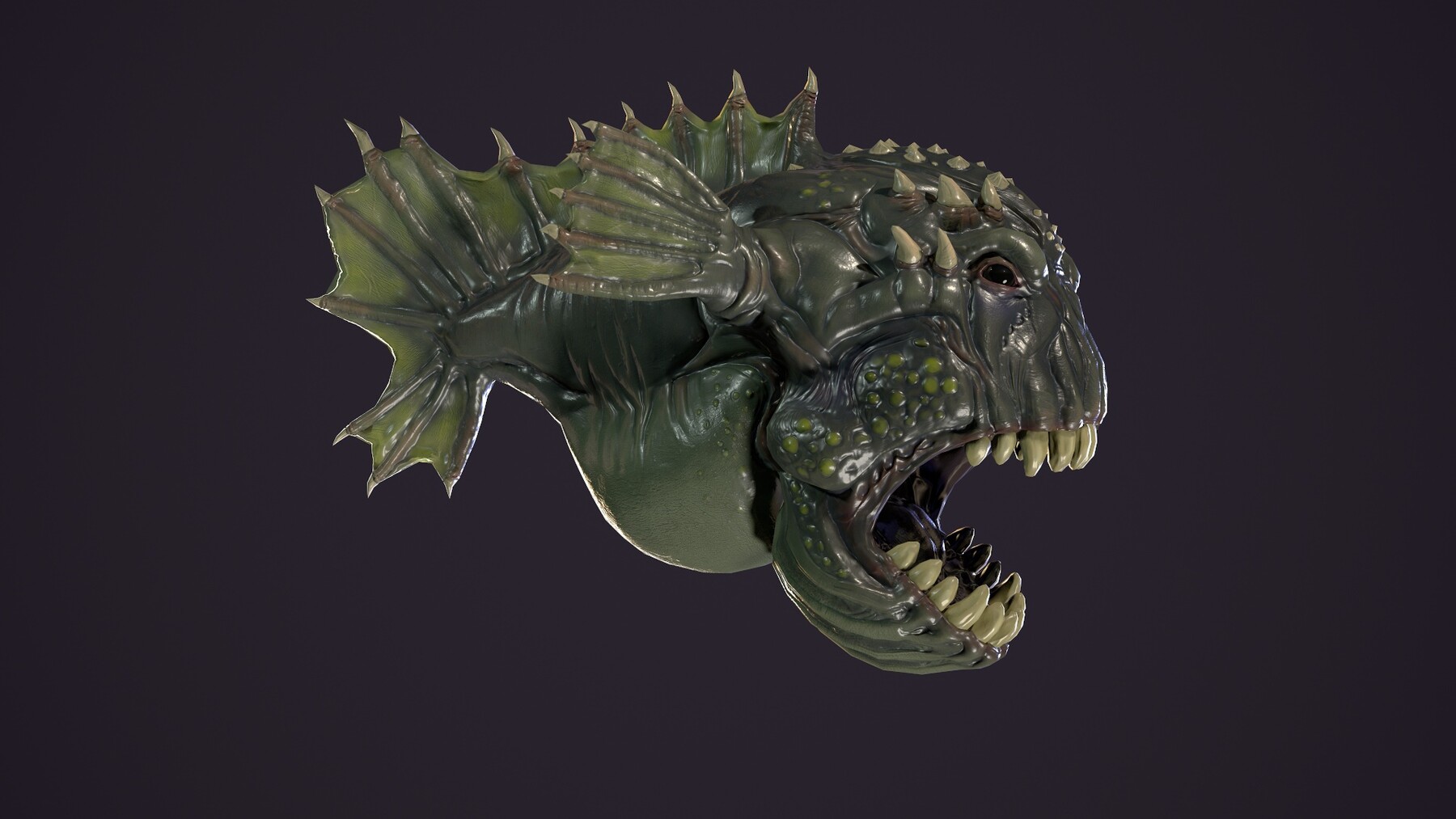 ArtStation - Fish Monster - Gloth | Game Assets