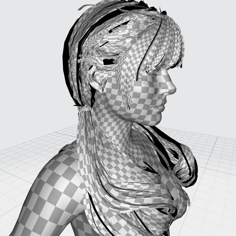 ArtStation - Realistic Female hair 6 | Game Assets