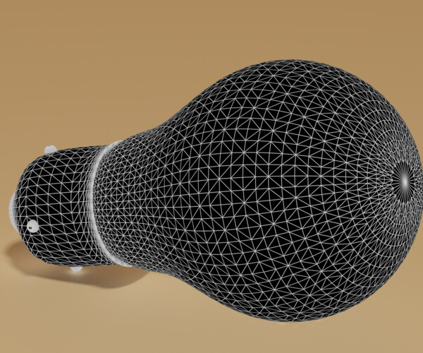 ArtStation - Simple Cute Incandescent Light Bulb 3D Model | Resources