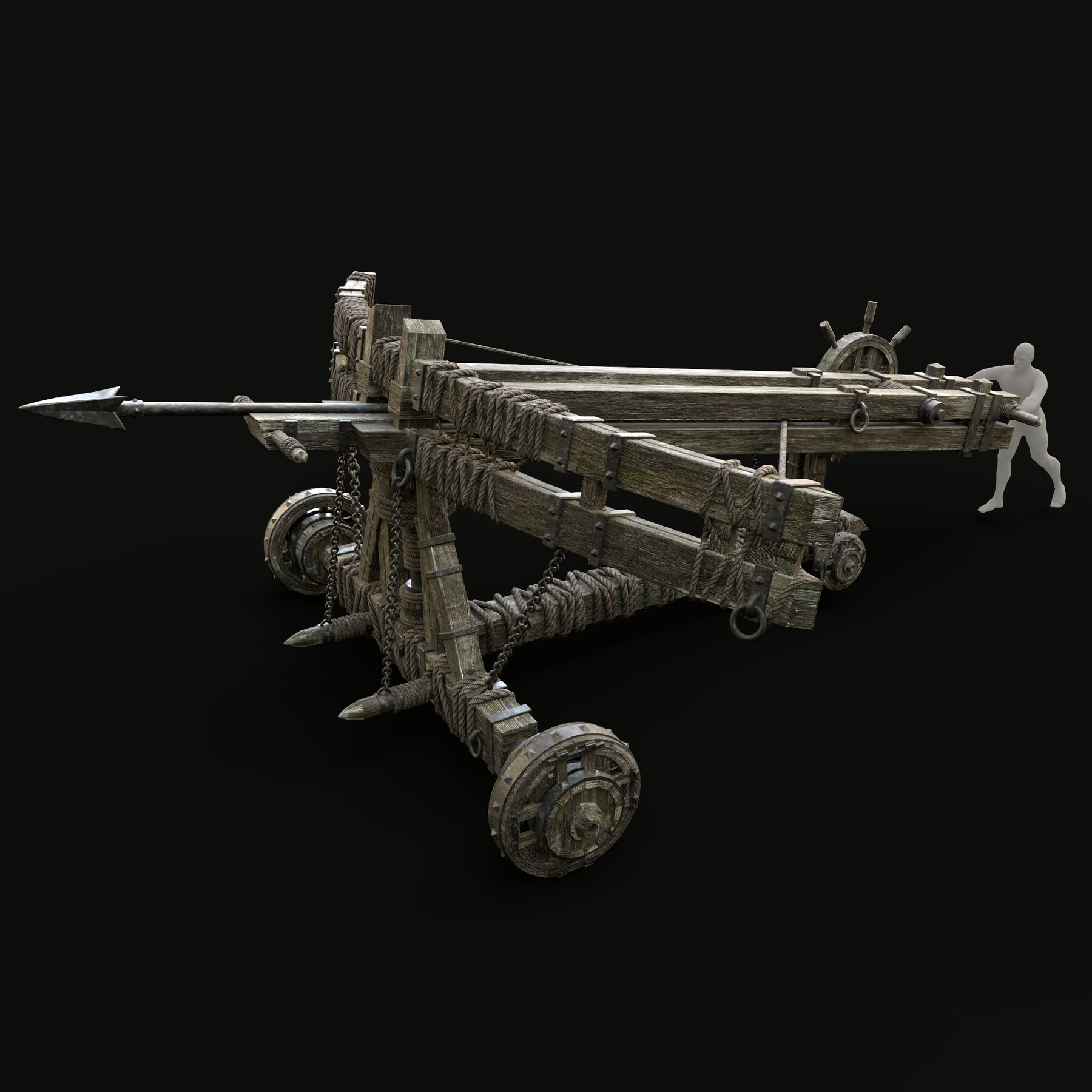 ArtStation - SIEGE ENGINE COLLECTION TREBUCHET BALISTA CATAPULT ...