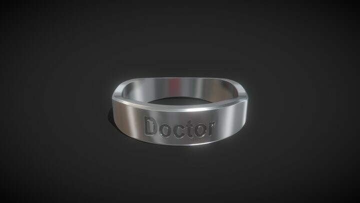 ArtStation - Doctor Ring Female Silver | Resources