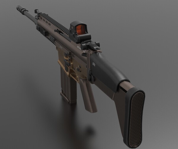 ArtStation - FN Scar Gun | Game Assets