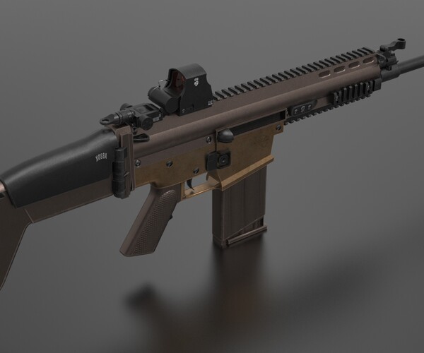 ArtStation - FN Scar Gun | Game Assets