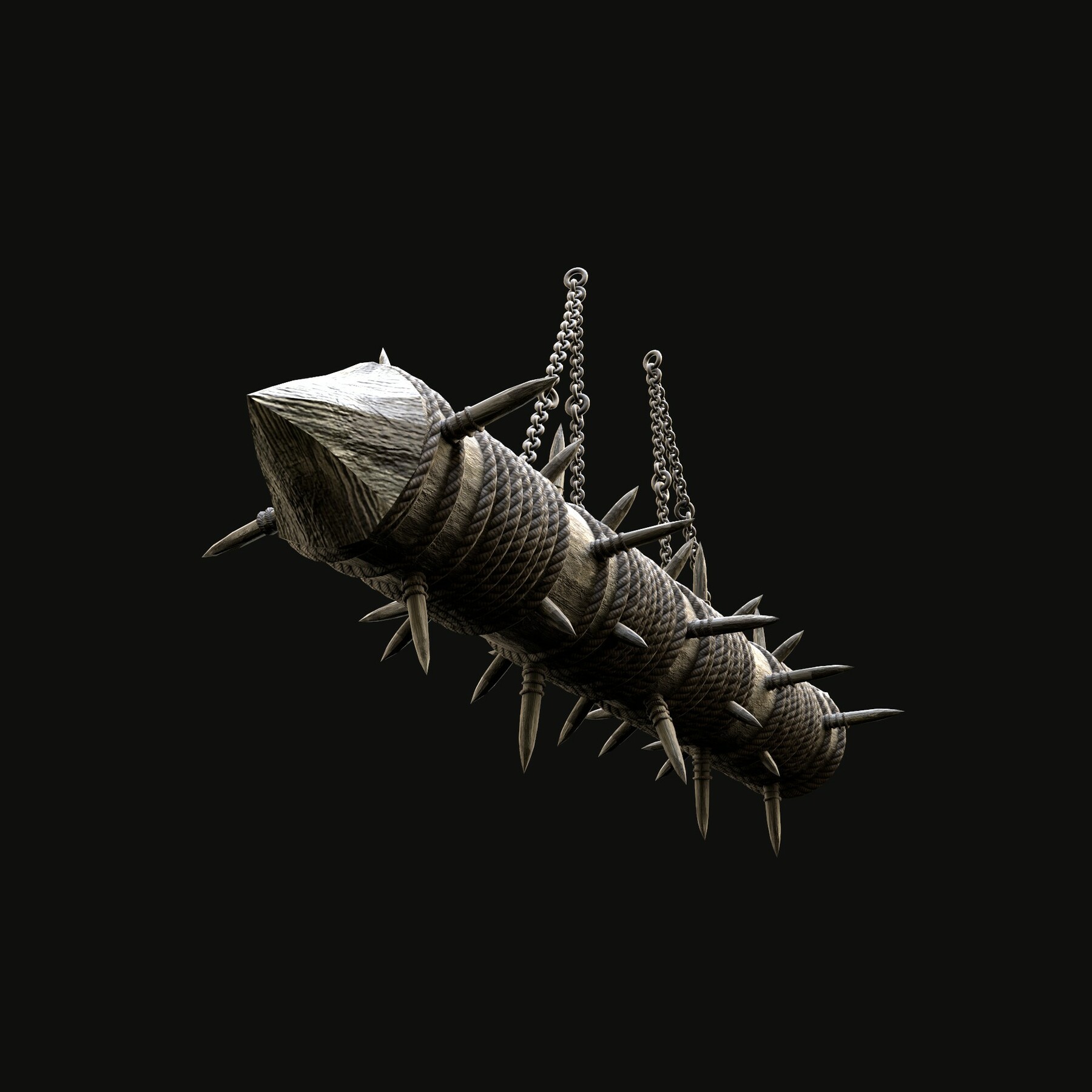 ArtStation - JAGGED LOG PITFALL BOOBY TRAP HUNTER DEADFALL | Game Assets