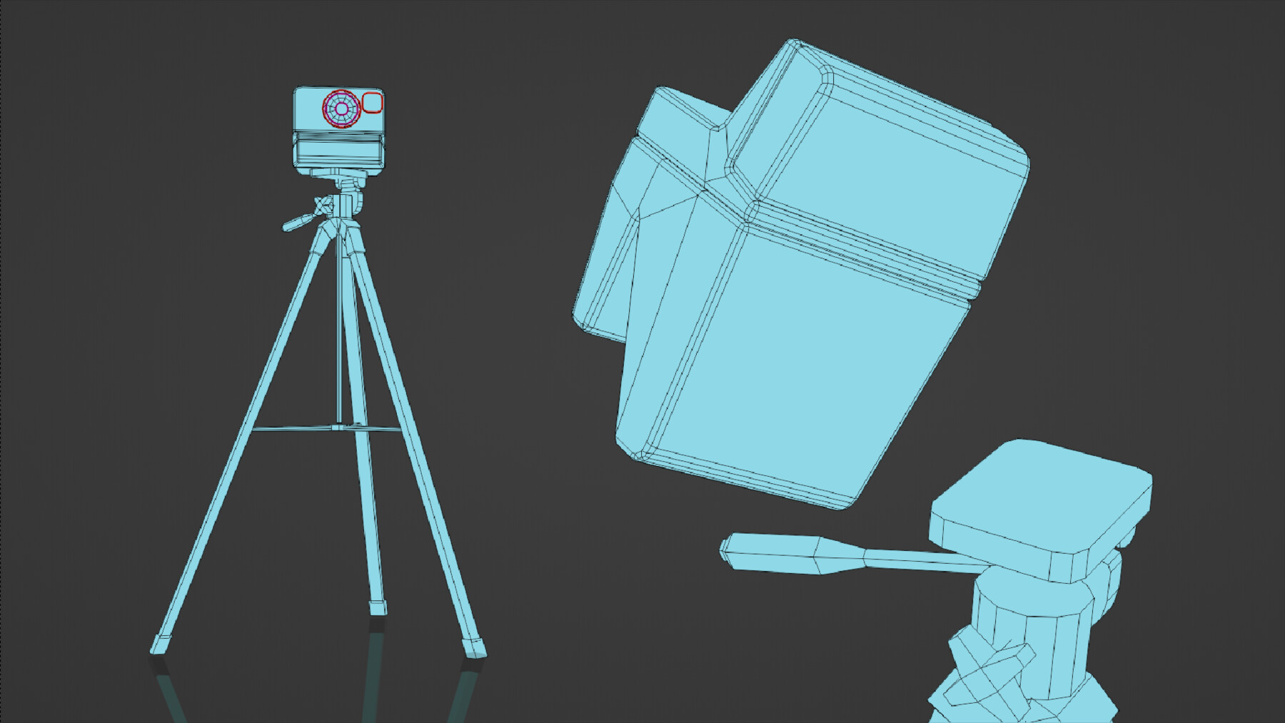 ArtStation - Polaroid Camera & Tripod | Game Assets