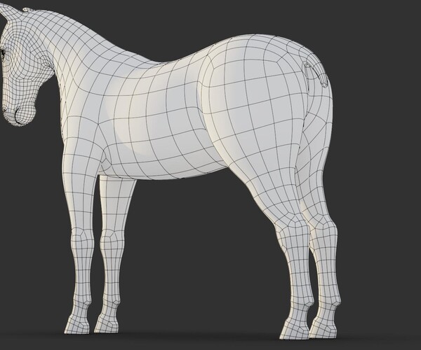 ArtStation - Modeling a Horse in Blender (+ 3d Model) | Tutorials