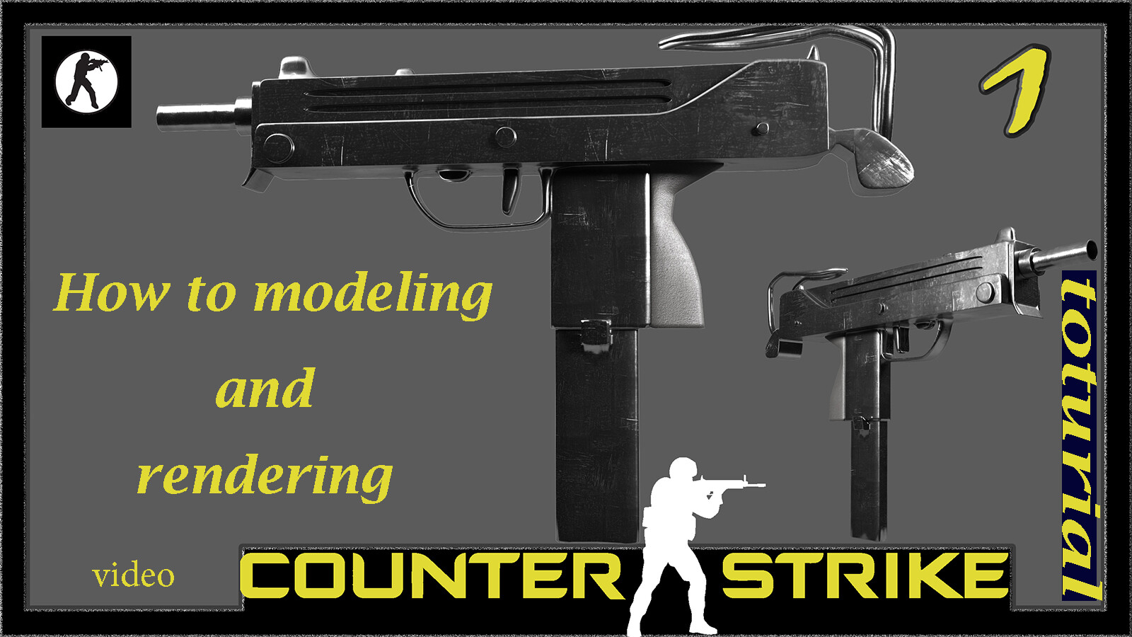 ArtStation - learning modeling and rendering ingram weapon | Tutorials
