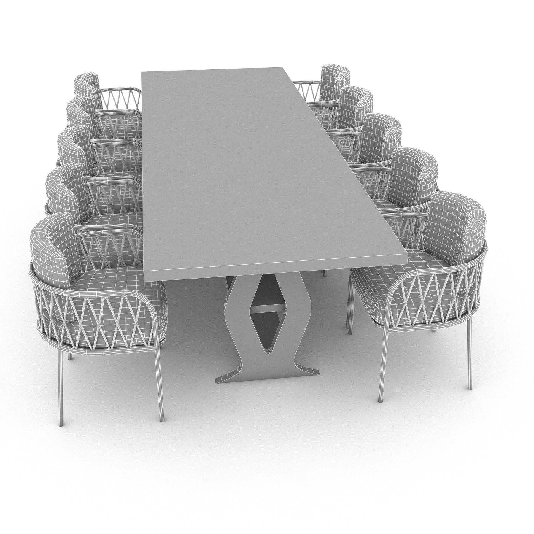 ArtStation - 3d modern dining table 01 | Resources