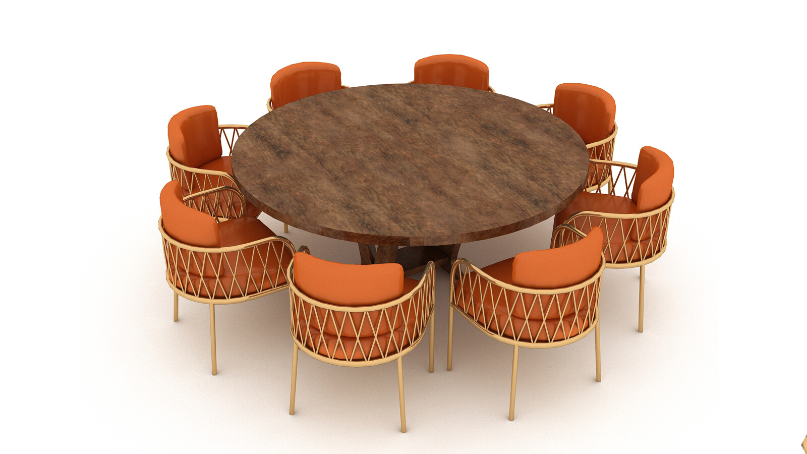 ArtStation - 3D modern dining table 02 | Resources