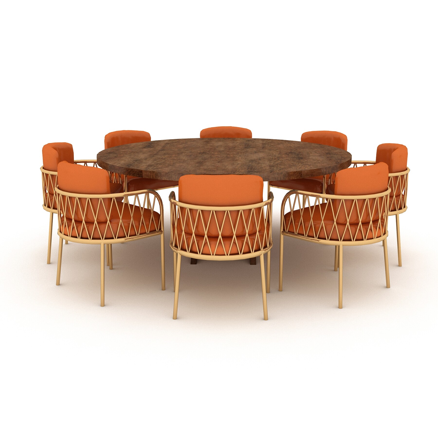 ArtStation - 3D modern dining table 02 | Resources