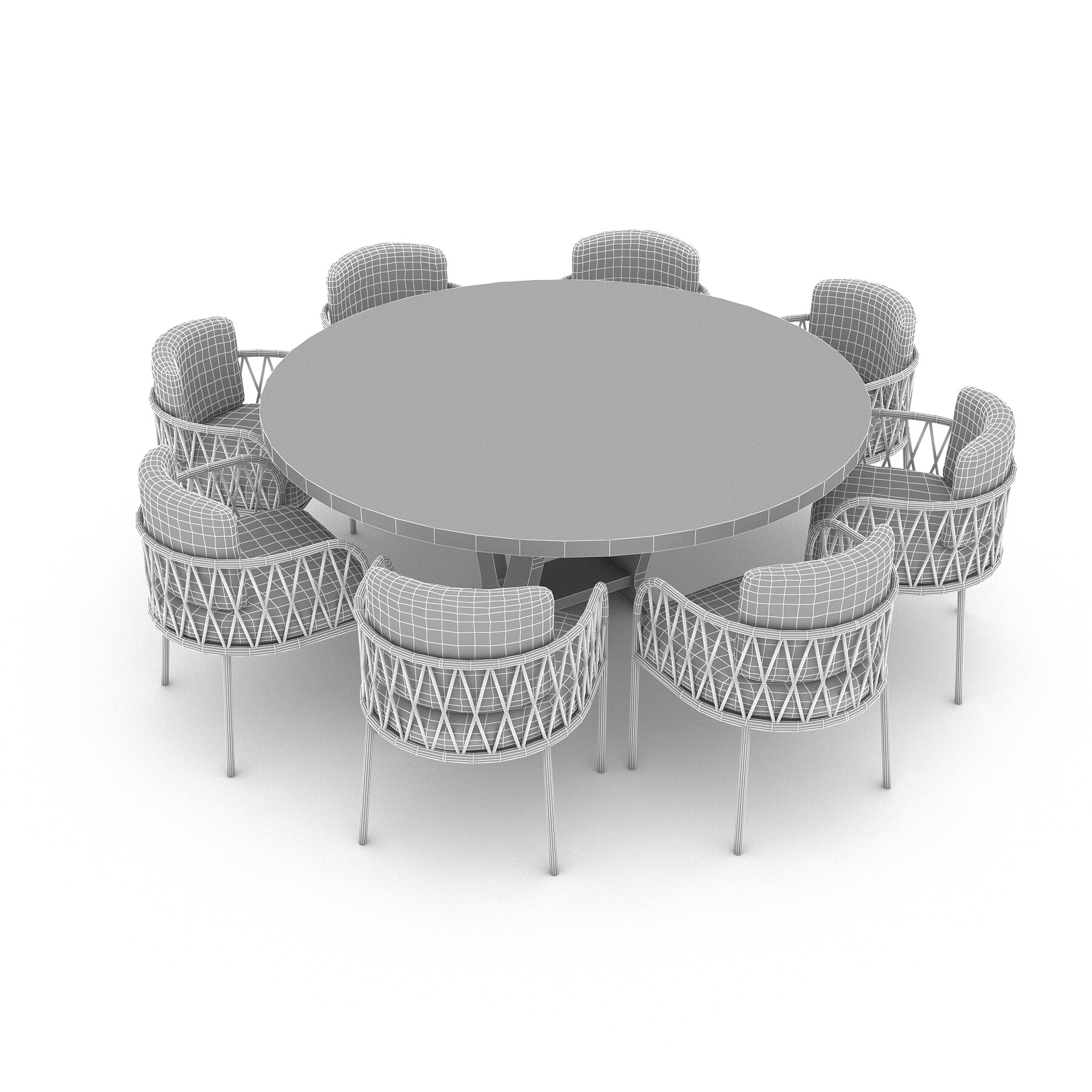 ArtStation - 3D modern dining table 02 | Resources