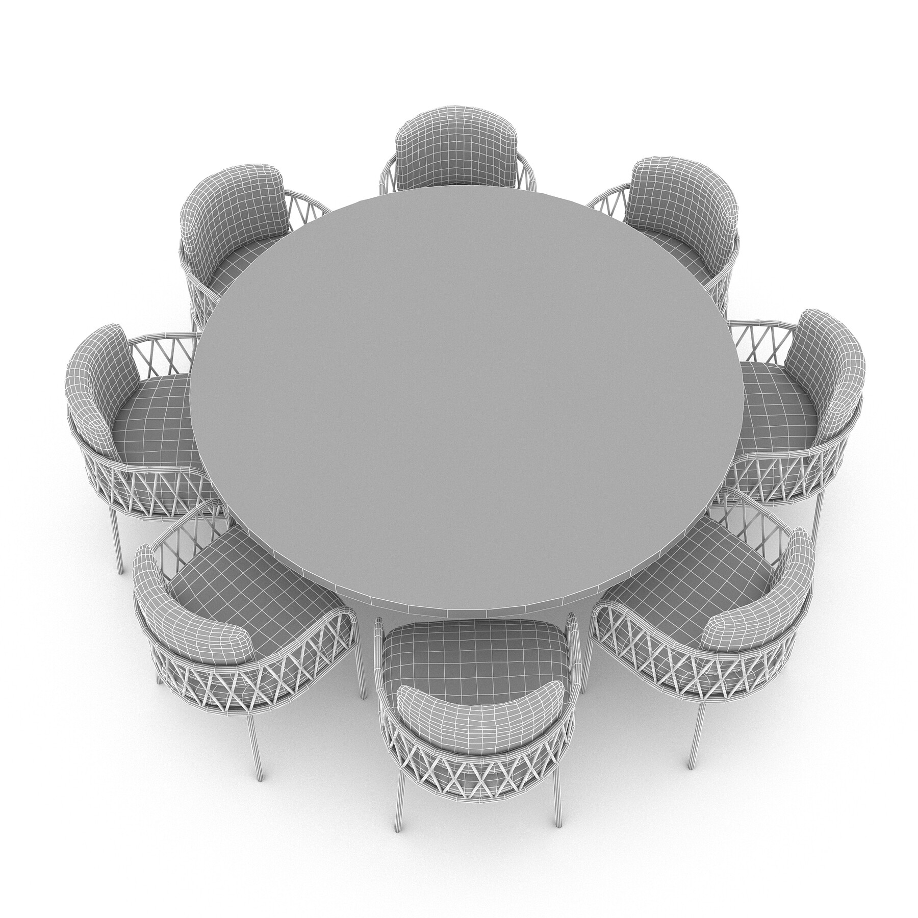 ArtStation - 3D modern dining table 02 | Resources