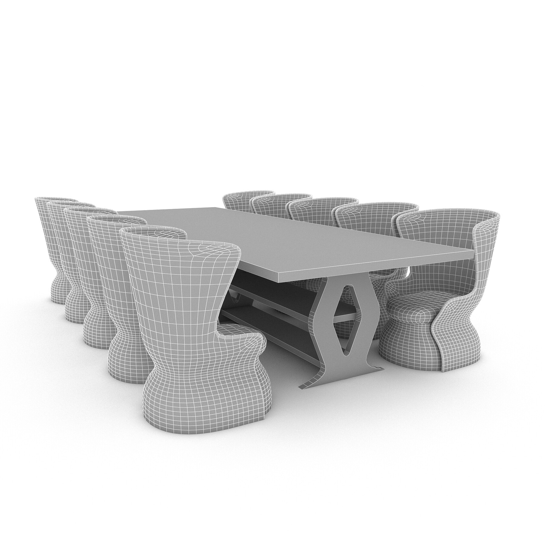 ArtStation - modern dining table 03 | Resources