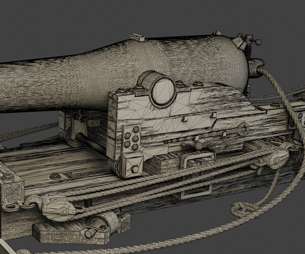 ArtStation - American civil war Dahlgren Cannon ACWDC | Resources
