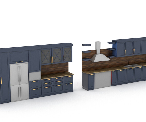 ArtStation - 3d modern kitchen design | Resources
