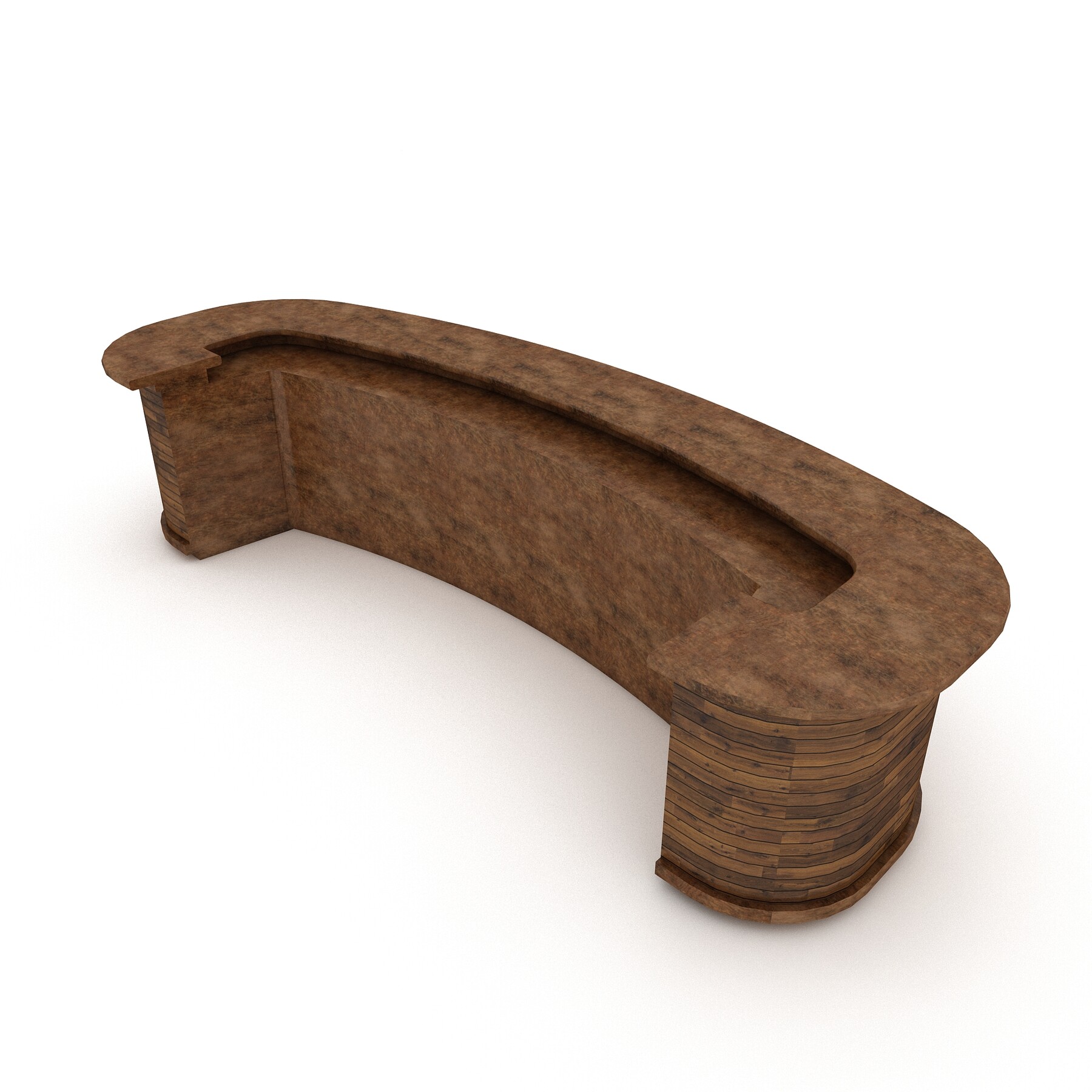 ArtStation - wooden reception model | Resources