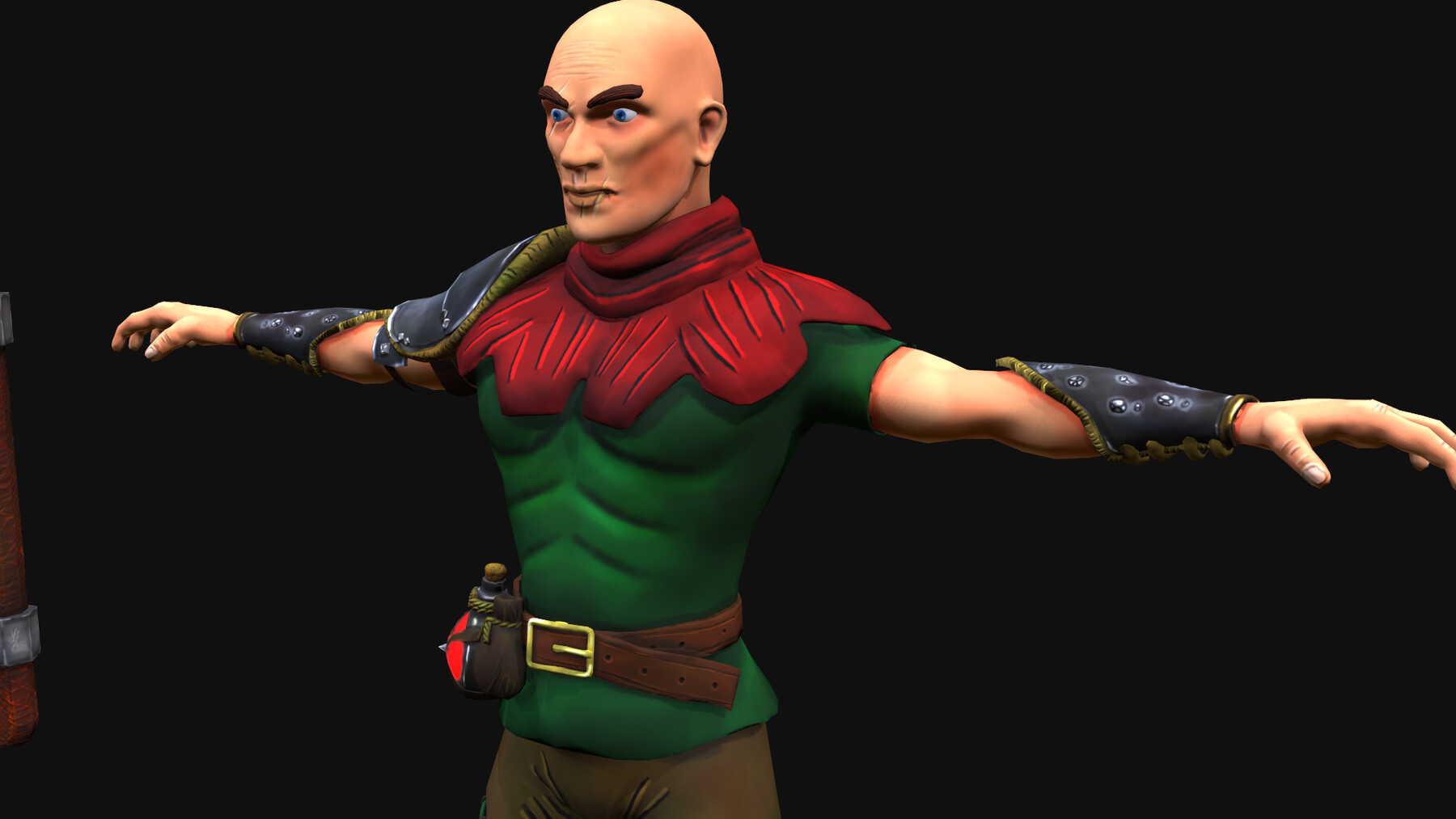 ArtStation - Medieval Stylized Bandit and Sword | Game Assets