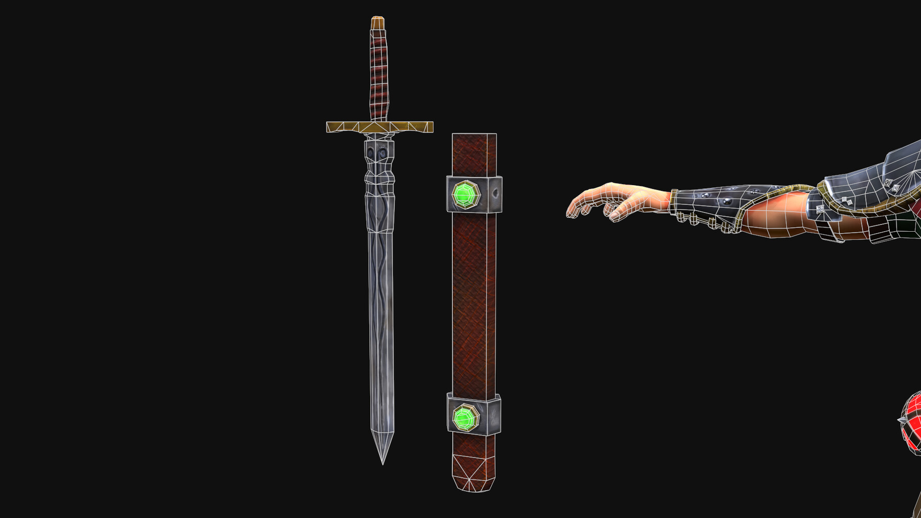 ArtStation - Medieval Stylized Bandit and Sword | Game Assets