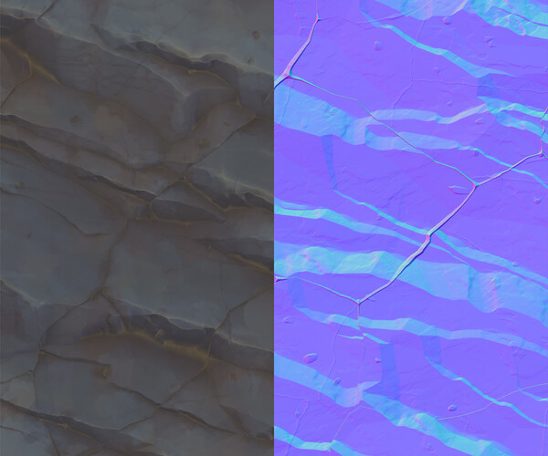 ArtStation - Substance Designer Stylized Rock Sharp Tile Texture ...