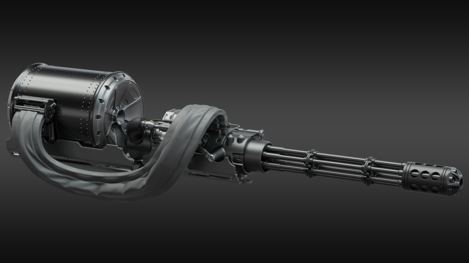 ArtStation - Highpoly Automatic Cannon | Resources