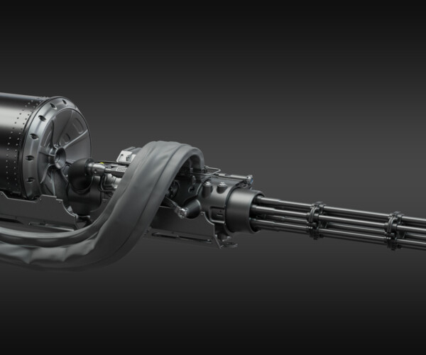 ArtStation - Highpoly Automatic Cannon | Resources