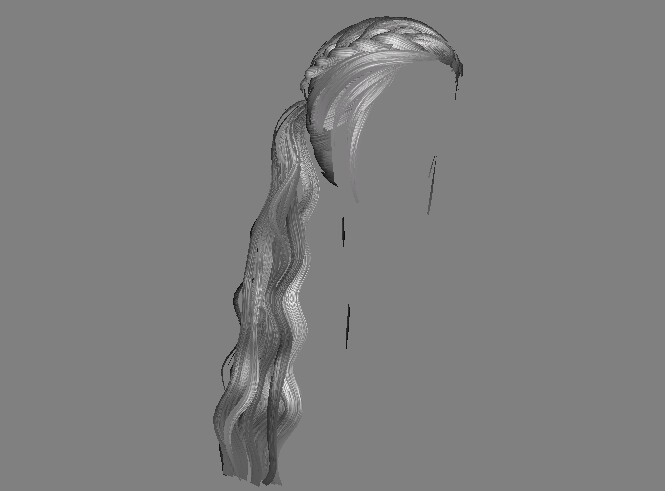 ArtStation - Sevem color female hair pack | Game Assets