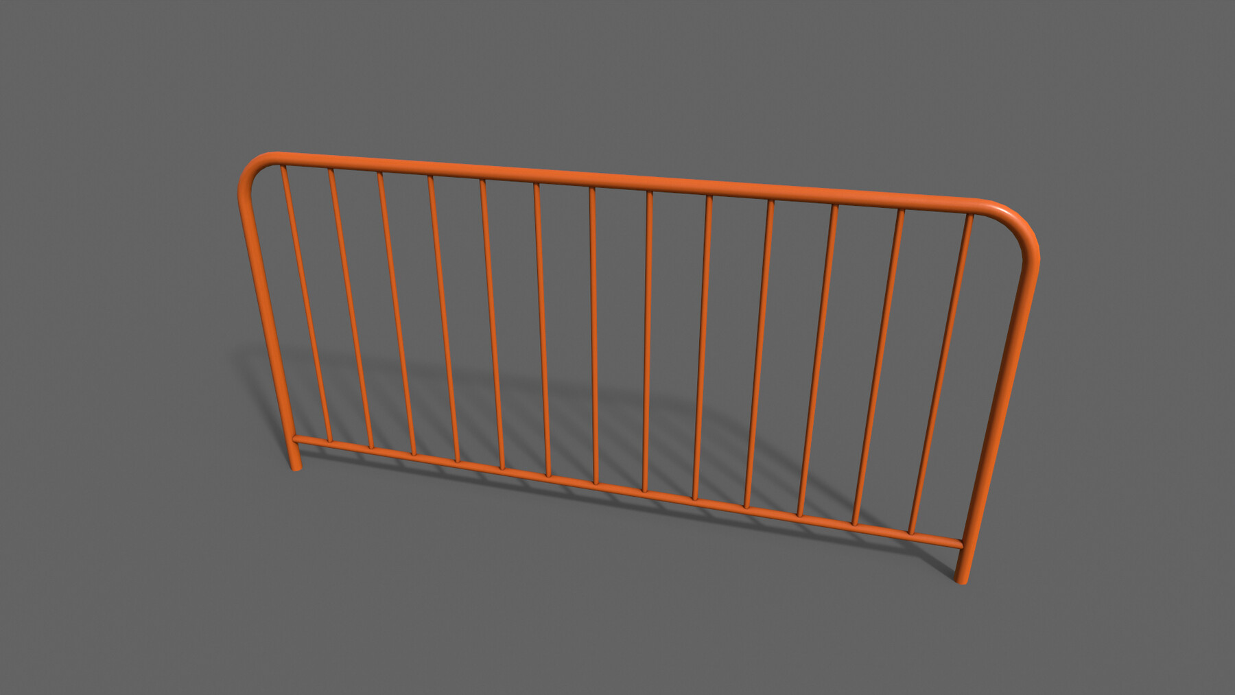 ArtStation - PBR Pedestrian Guard Rail (Orange) Ver.1 | Game Assets
