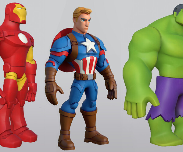 ArtStation - Character - Marvel Infinity Fan Art | Game Assets