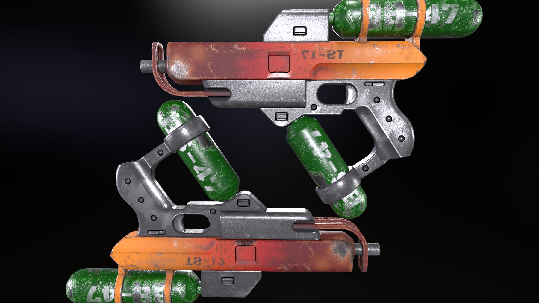 ArtStation - Stylized air gun | Game Assets