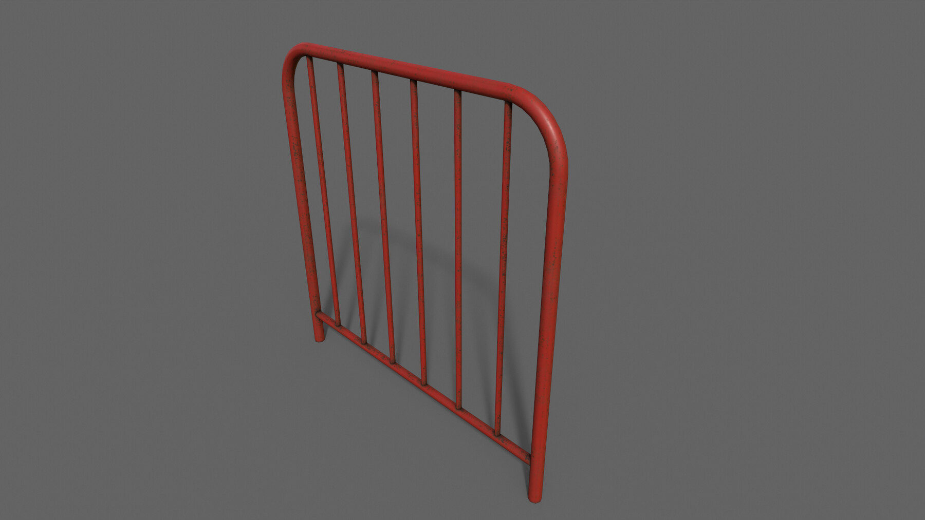 ArtStation - PBR Pedestrian Guard Rail (Red) Ver.2 | Game Assets