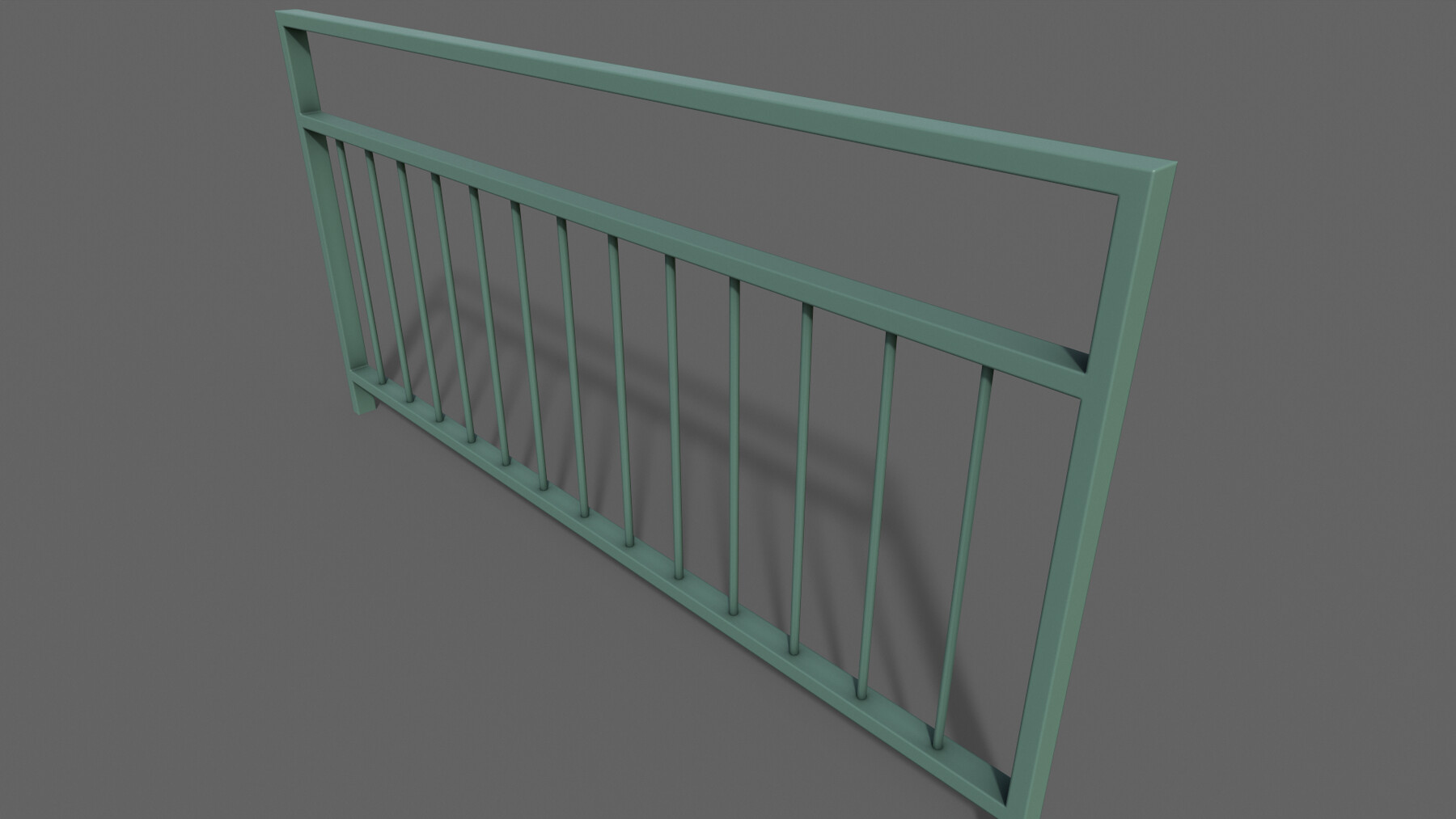ArtStation - PBR Pedestrian Guard Rail (Green) Ver.3 | Game Assets