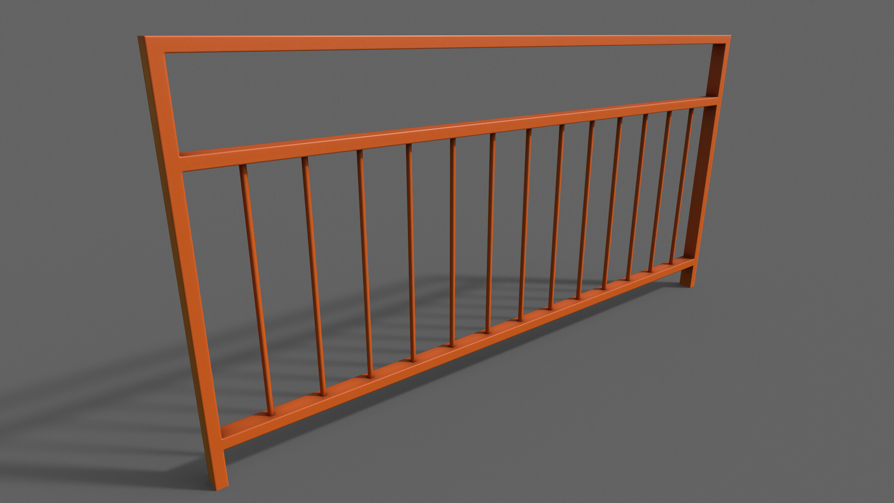 ArtStation - PBR Pedestrian Guard Rail (Orange) Ver.3 | Game Assets
