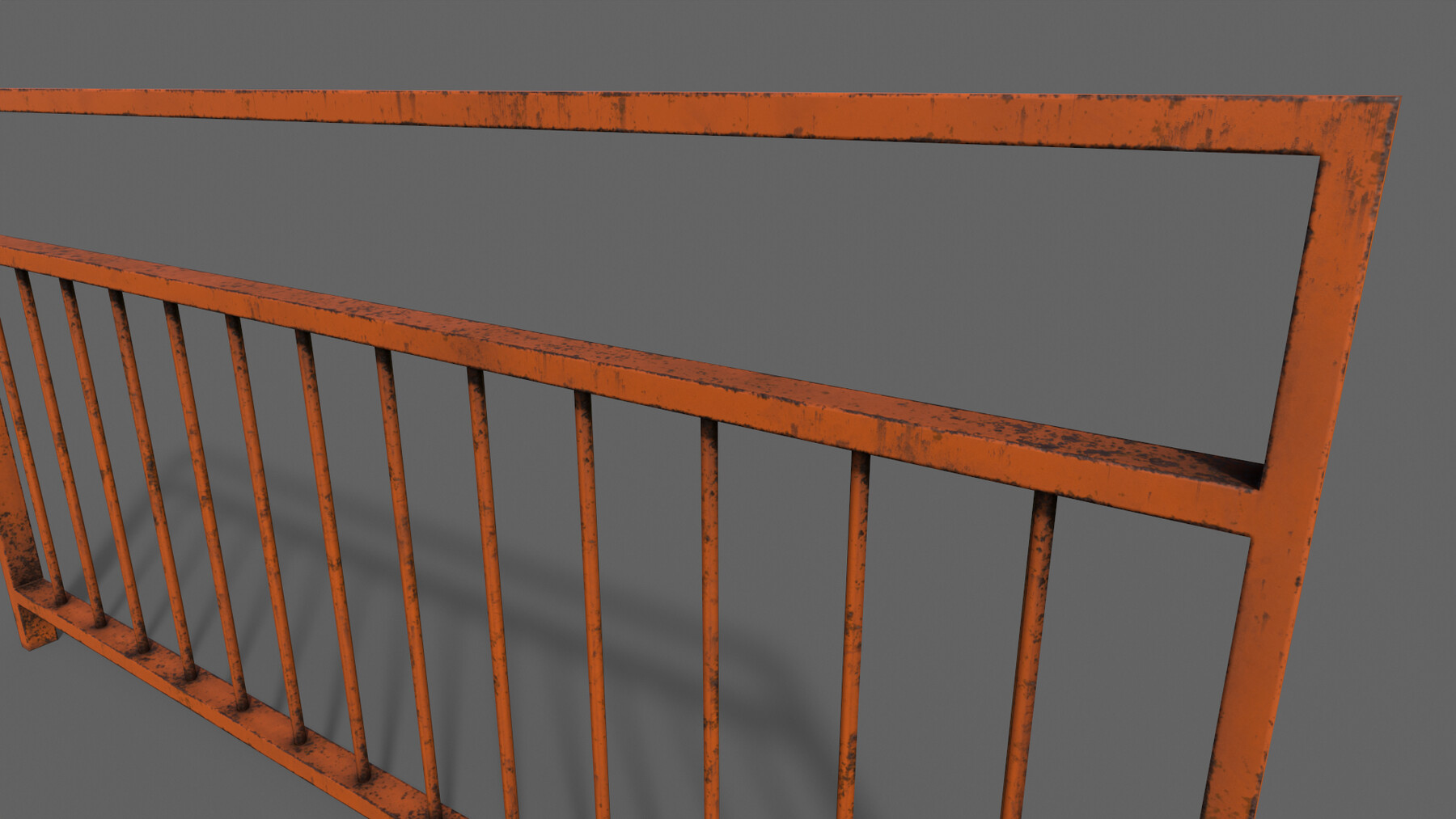 ArtStation - PBR Pedestrian Guard Rail (Orange) Ver.3 | Game Assets