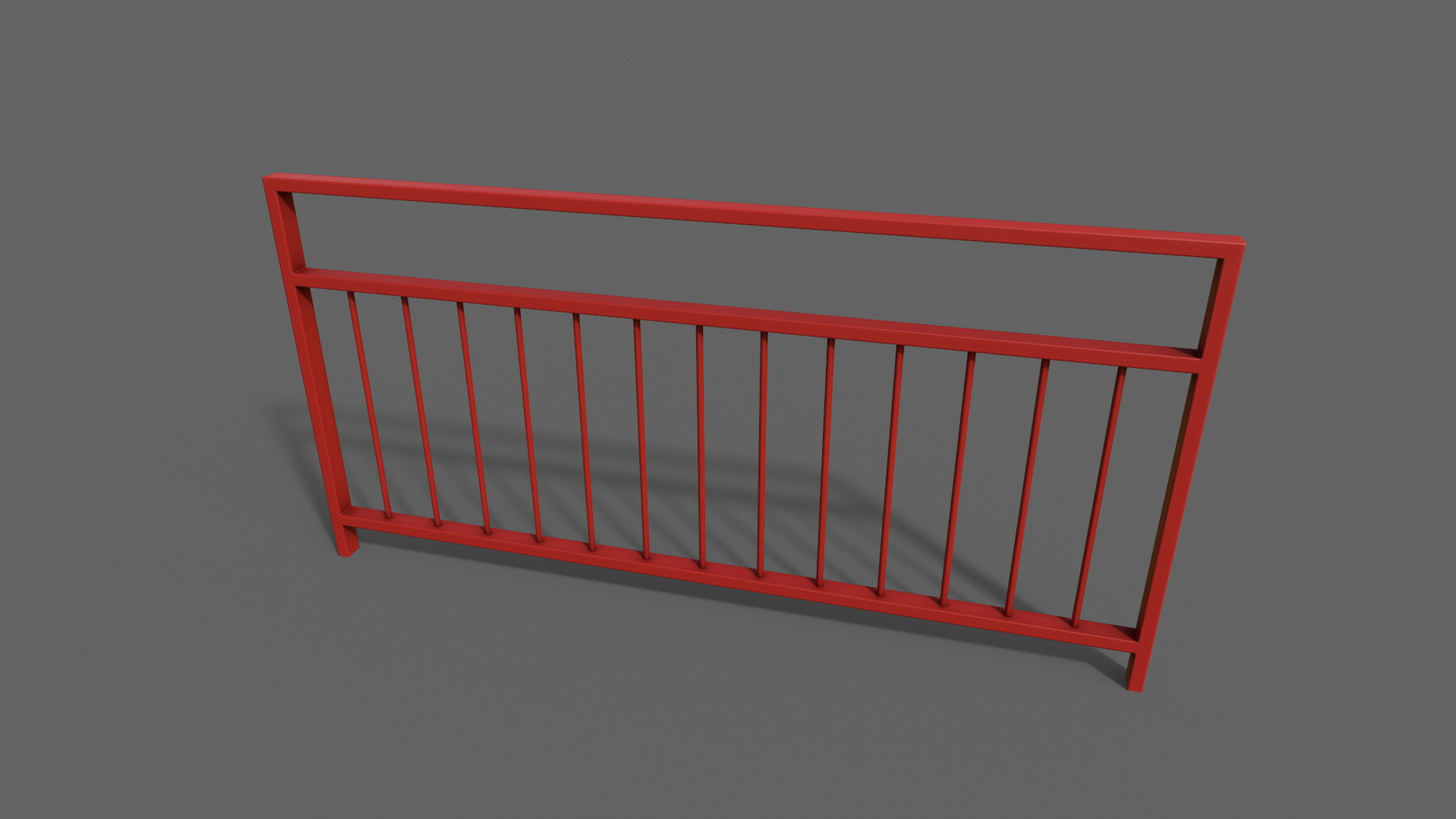 ArtStation - PBR Pedestrian Guard Rail (Red) Ver.3 | Game Assets