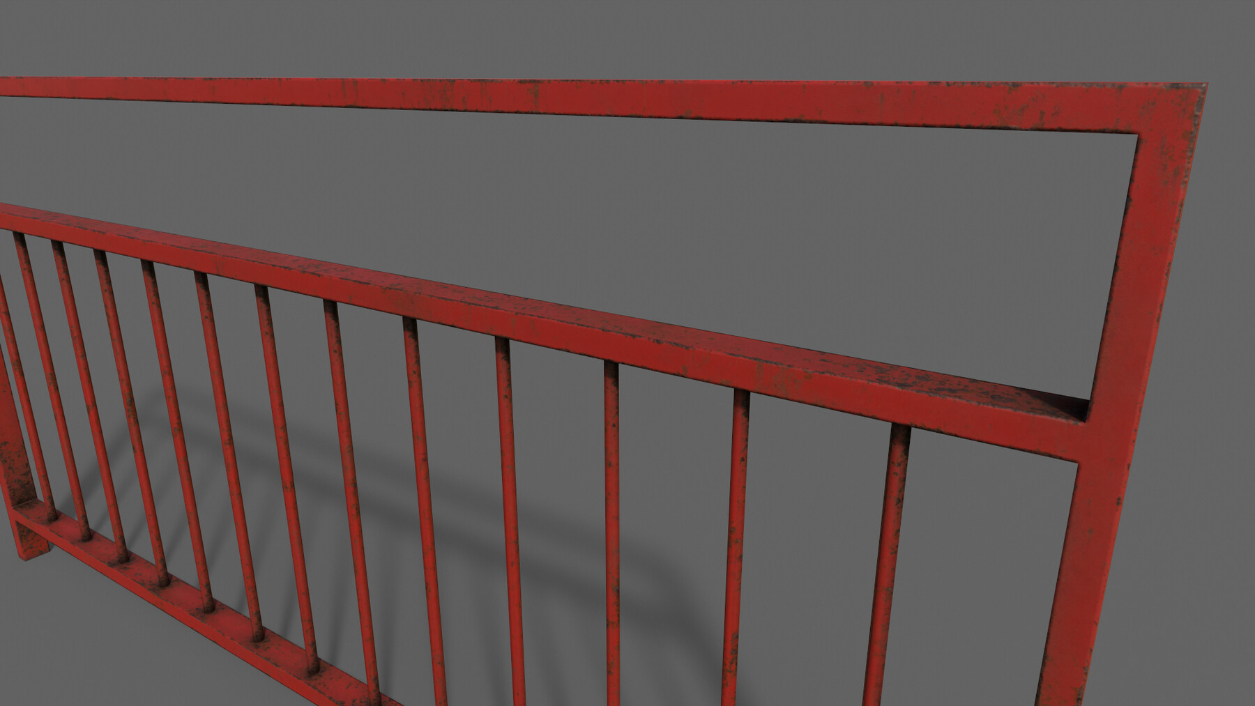 ArtStation - PBR Pedestrian Guard Rail (Red) Ver.3 | Game Assets