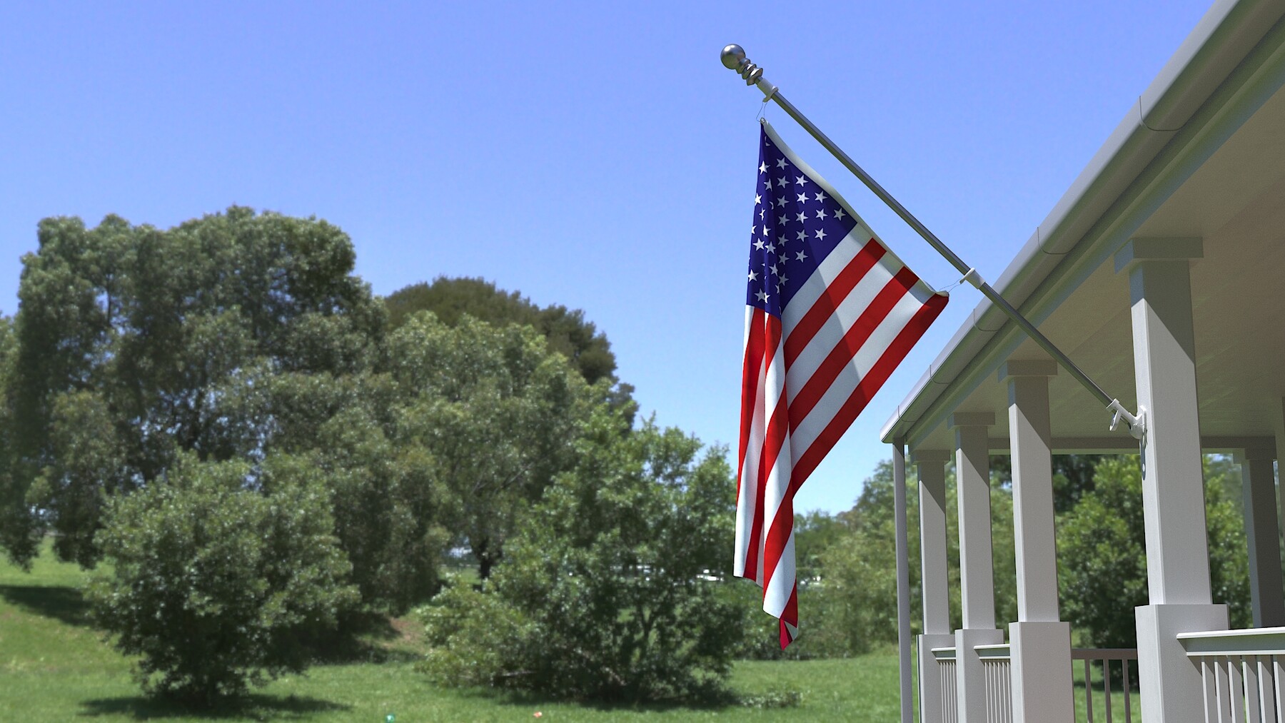 ArtStation - USA Flag and flagpole | Resources