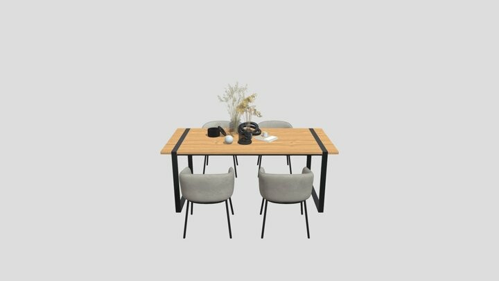 ArtStation - Dining Table Set | Game Assets