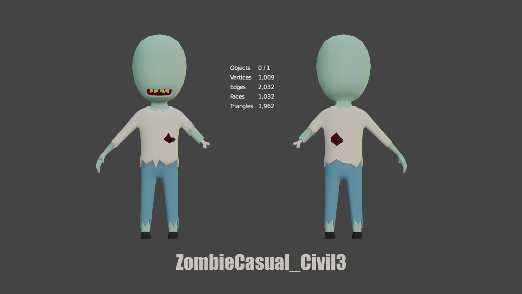 ArtStation - Сasual zombie characters | Resources