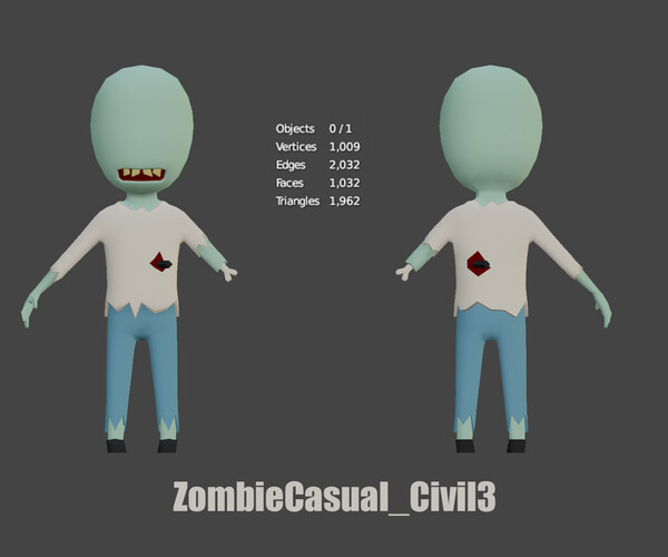 ArtStation - Сasual zombie characters | Resources