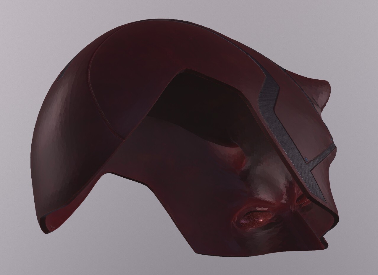ArtStation - DAREDEVIL MASK MARVEL low-poly PBR | Game Assets