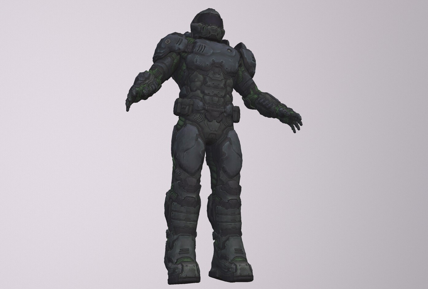 ArtStation - DOOMGUY MODEL low-poly PBR | Game Assets