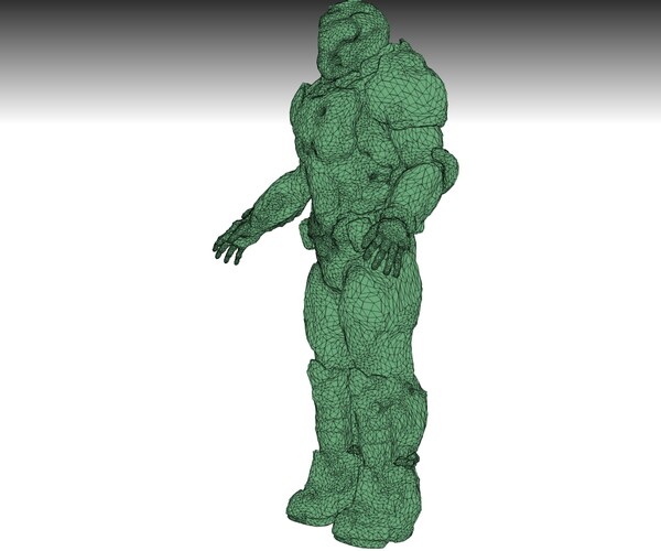 ArtStation - DOOMGUY MODEL low-poly PBR | Game Assets