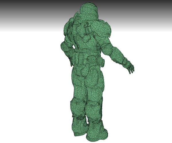 ArtStation - DOOMGUY MODEL low-poly PBR | Game Assets