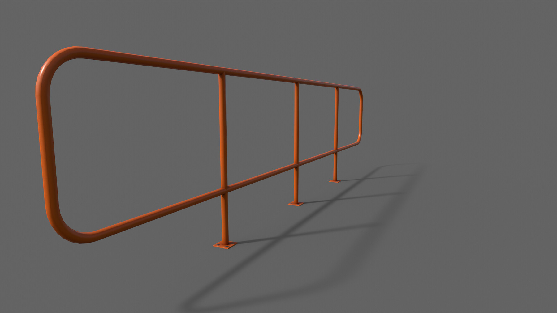 ArtStation - PBR Pedestrian Guard Rail (Orange) Ver.5 | Game Assets