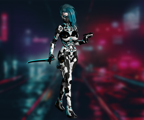 ArtStation - Robot Girl 2 | Game Assets