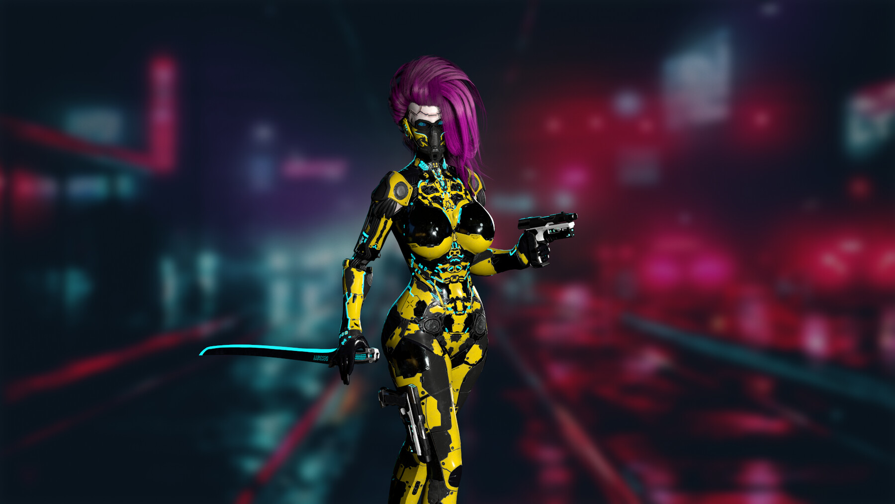 ArtStation - Robot Girl 2 | Game Assets