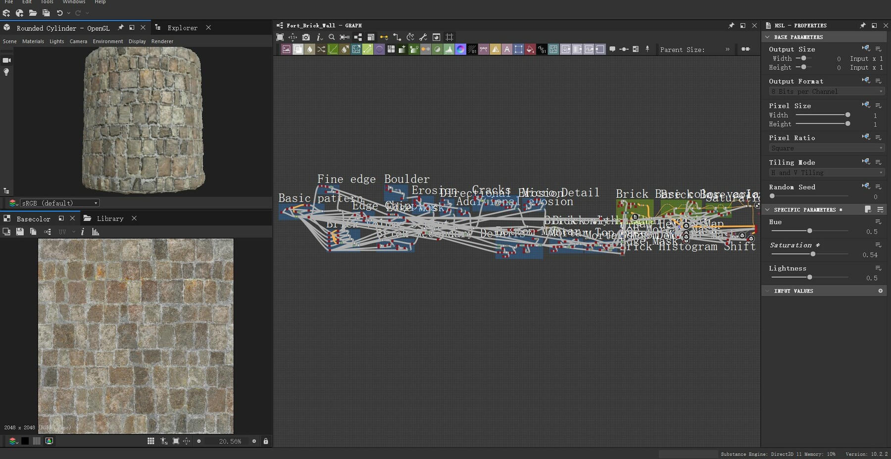ArtStation - Creating a Brick Wall in Substance Designer | Tutorials