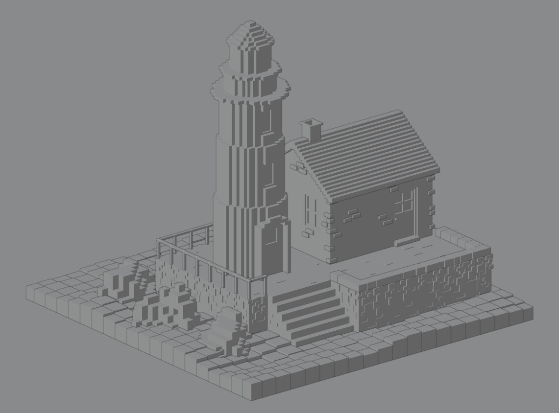 ArtStation - Lighthouse Voxel | Game Assets