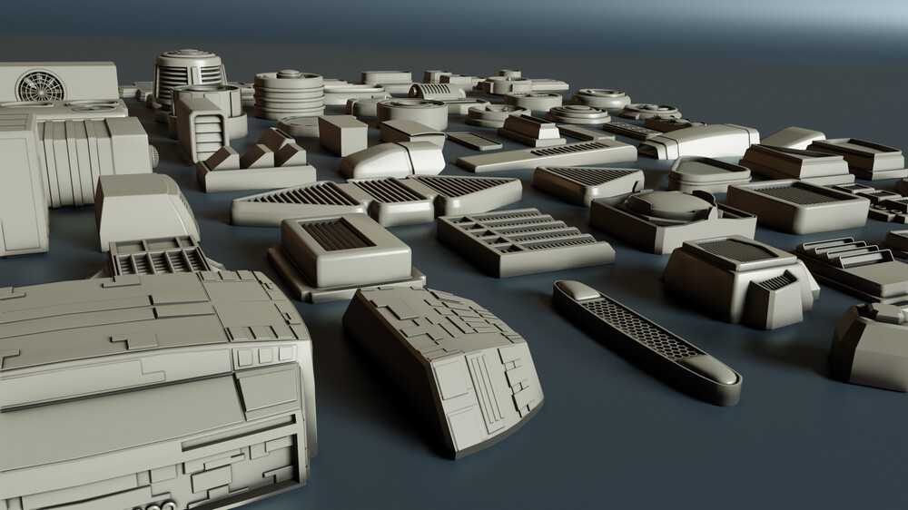 ArtStation - Air Flow Asset Pack (75 Vents, intakes and Air ...